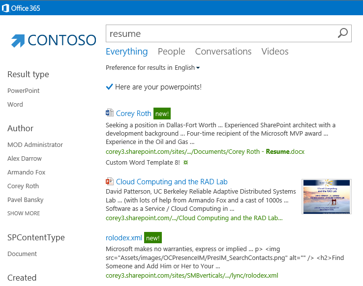 Display templates to feature new search results in SharePoint 2013 ... Display templates to feature new search results in SharePoint 2013 ...